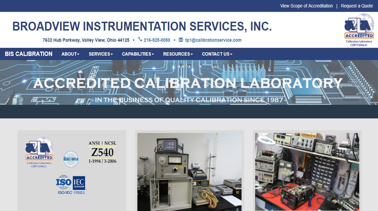 Brunson Instrument | Calibration Services Companies