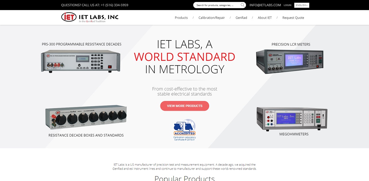 IET Labs, Inc. | Calibration Services Companies