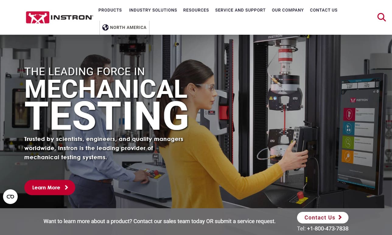 Instron® Corporation | Calibration Service Companies